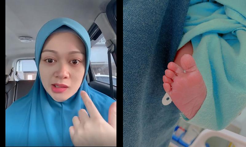 Lebih seminggu lumpuh sebelah muka, Faye selamat lahir anak kedua