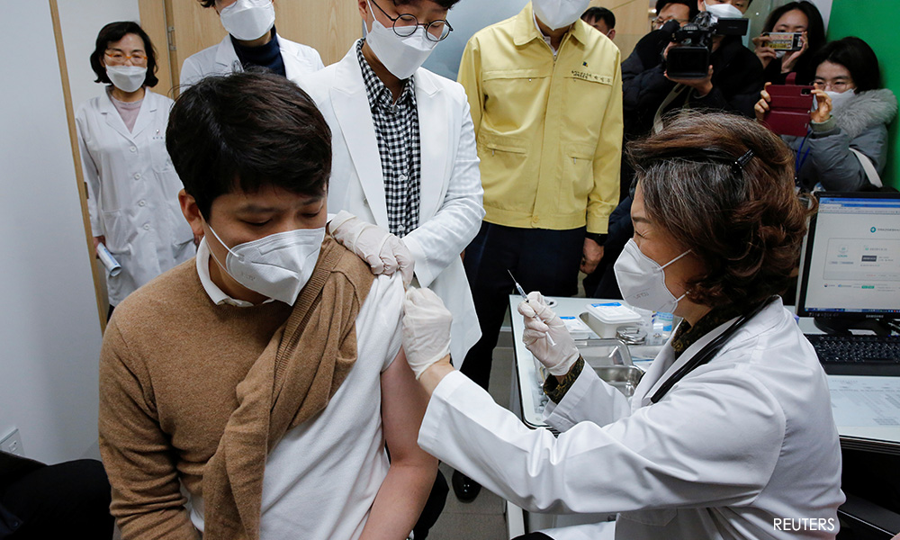 S Korea says AstraZeneca, Pfizer Covid-19 vaccines 87pct effective ...