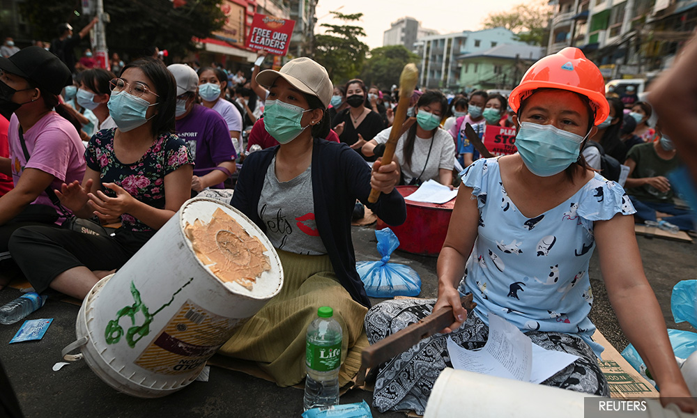 Myanmar activists honk car horns in new protests; neighbours plan ...
