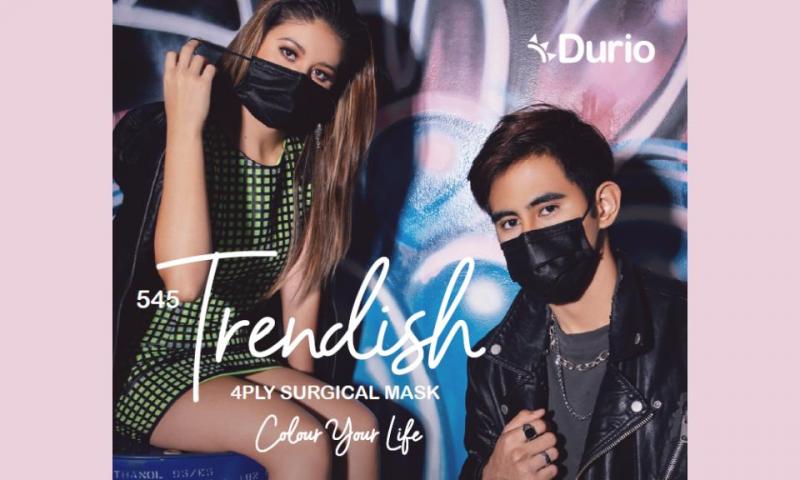 Be safe and trendy with Durio: Durio launching 4-ply solid colour ...