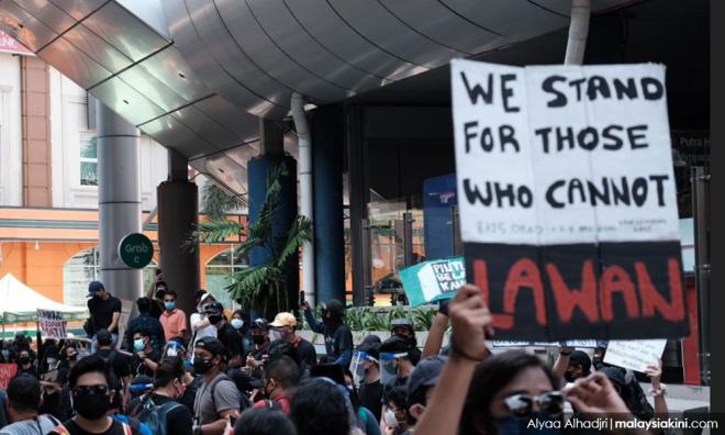 Polis panggil lima orang penganjur demo #Lawan