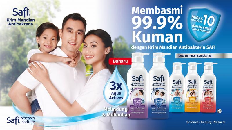 Stay protected and moisturised with Safi’s new Antibacterial Shower Creams